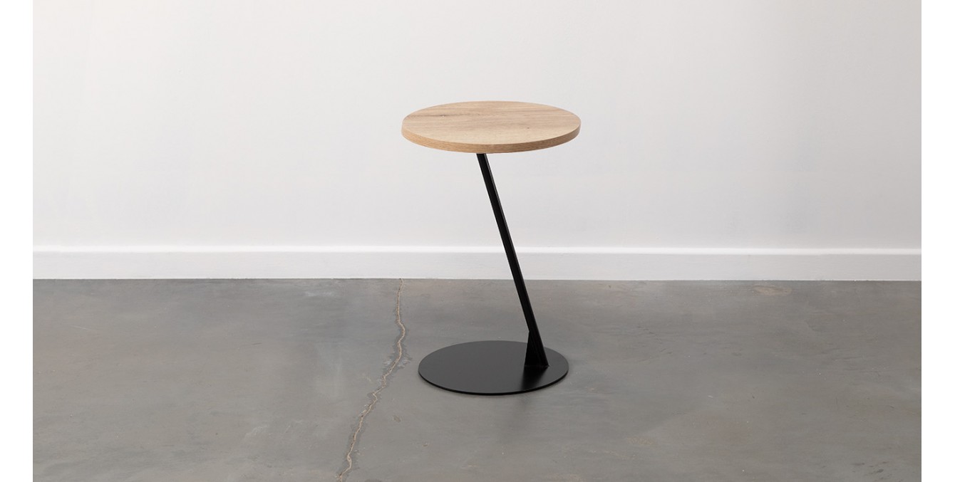 Apvalus šoninis staliukas | ALFA | Magrės baldai