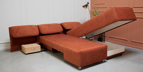 Minkštas kampas „Smart Mini“ reguliuojamas | Magrės baldai